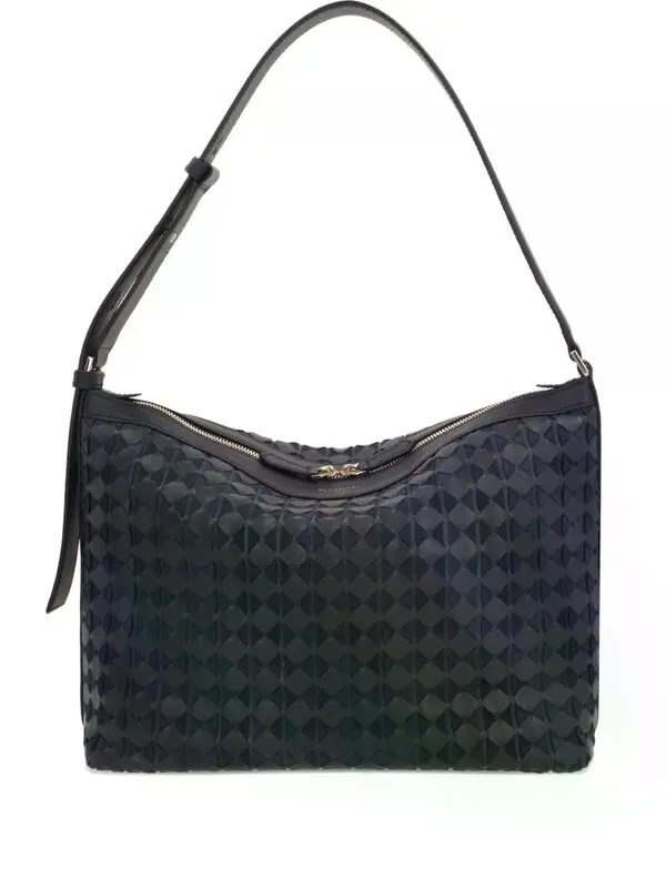 SERAPIAN Leather Triangle-pattern Shoulder Bag