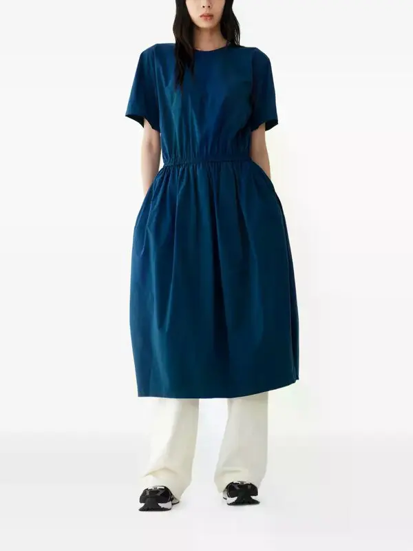 Studio Tomboy Crew-Neck Midi Dress - Blue - 35% Off | Editorialist