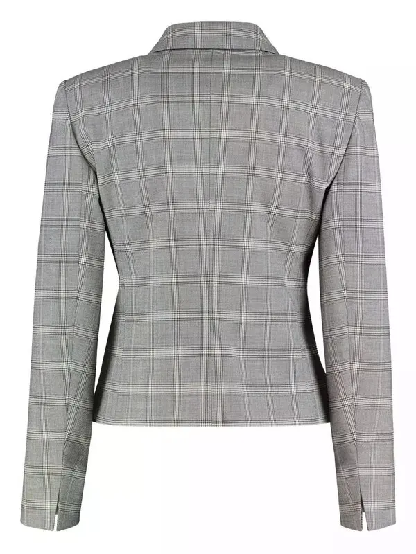 Max Mara Checked Single-breasted Jacket