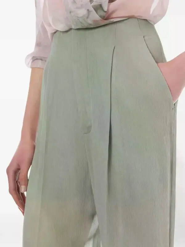 Alberta Ferretti Pleated-pocket Trousers