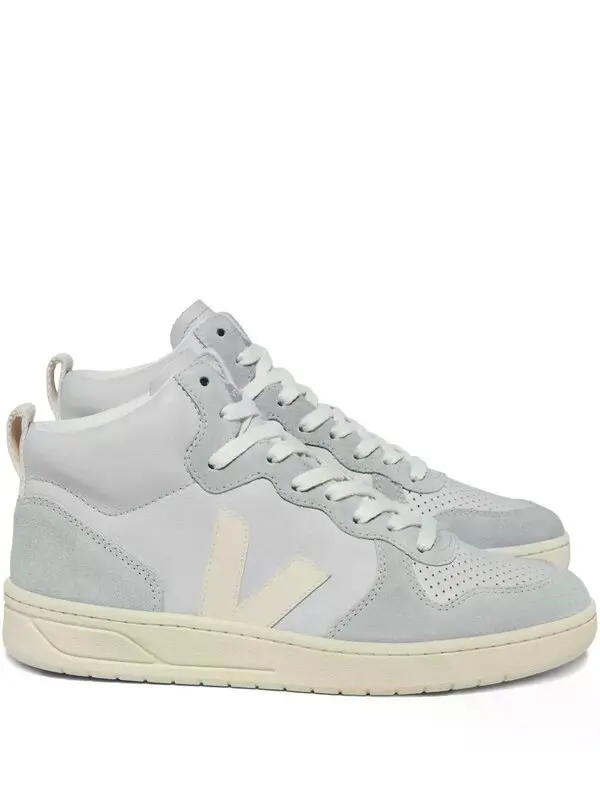 VEJA V-15 Leather Sneakers - Grey