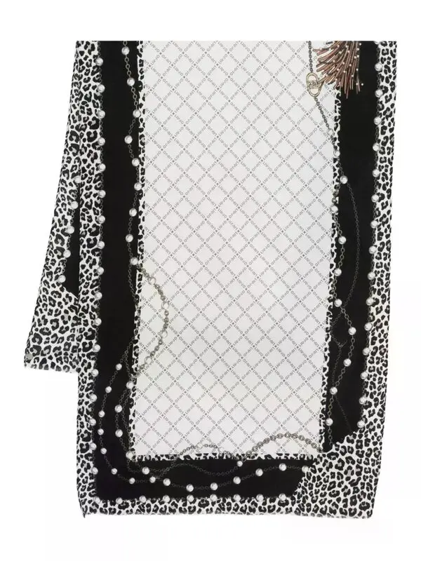 Liu Jo Leopard-print Scarf - Black