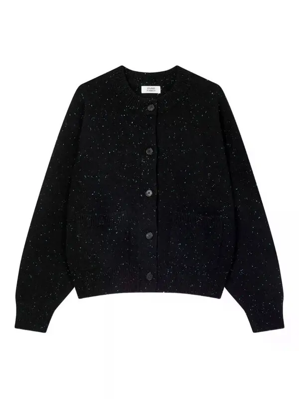 STUDIO TOMBOY Speckled-effect Cardigan - Black