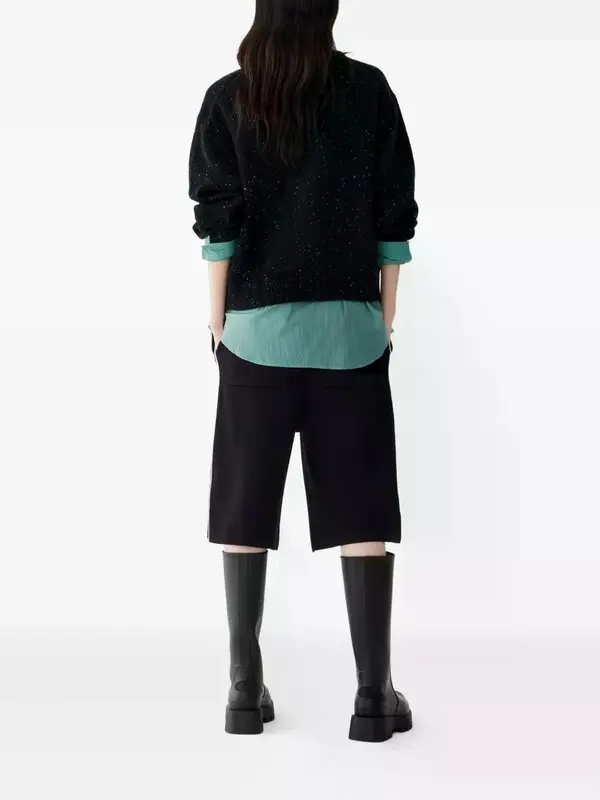 STUDIO TOMBOY Speckled-effect Cardigan - Black