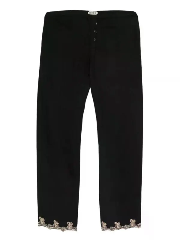 BODE Lace-trimmed Drawstring Trousers