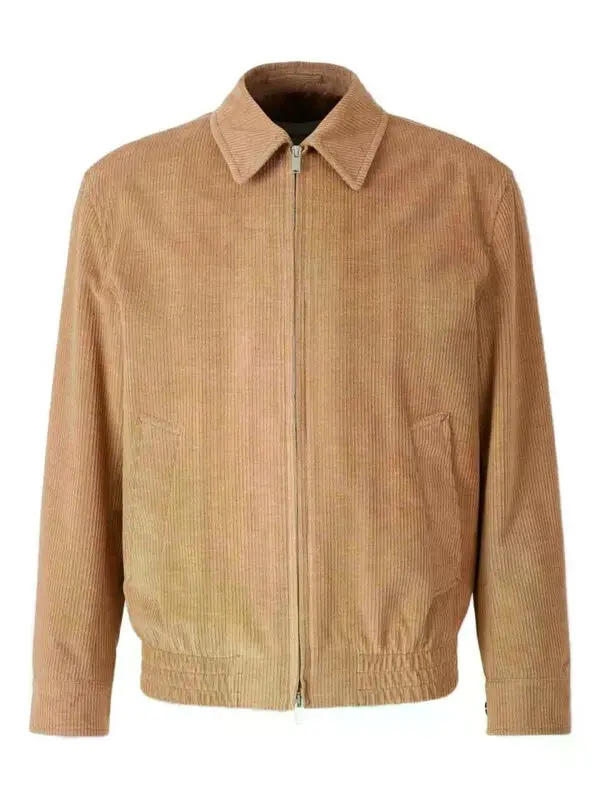 LARDINI Corduroy Zip-up Jacket