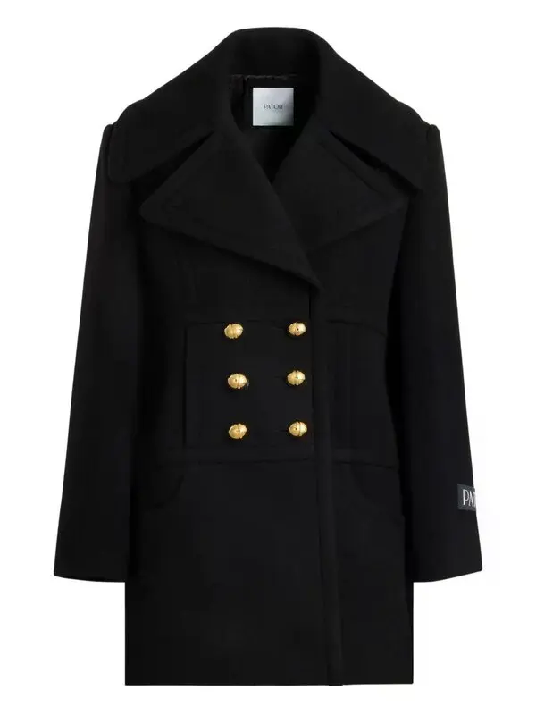 Patou Double-breasted Wool Coat