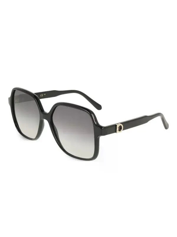 FERRAGAMO Square-frame Gradient Sunglasses - Black