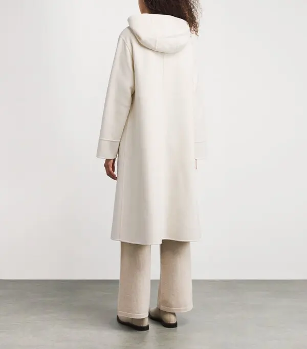 Eleventy Wool Hooded Coat