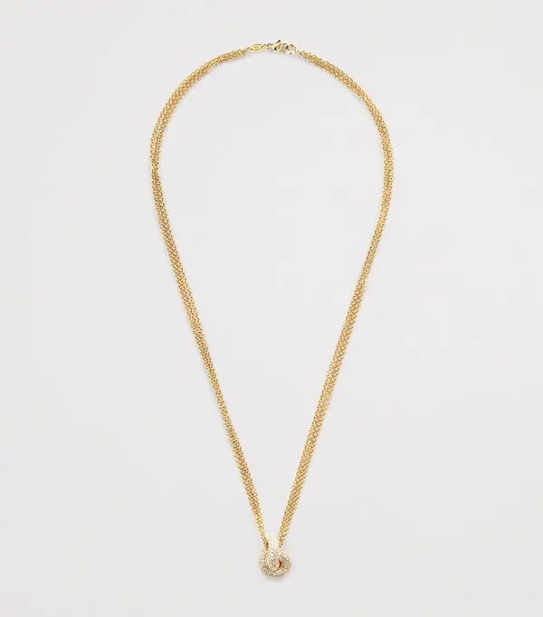 ENGELBERT Legacy Knot Diamond Pendant Necklace