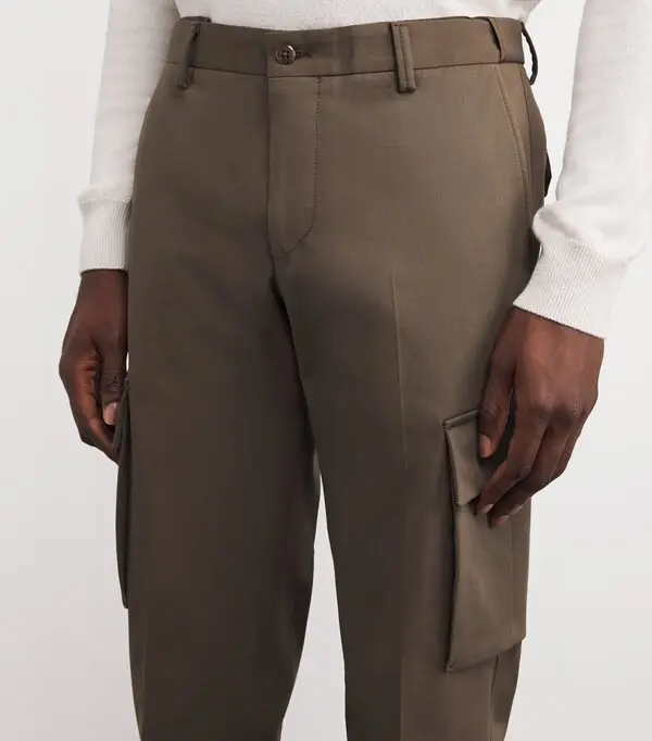 Corneliani Twill Cargo Chinos
