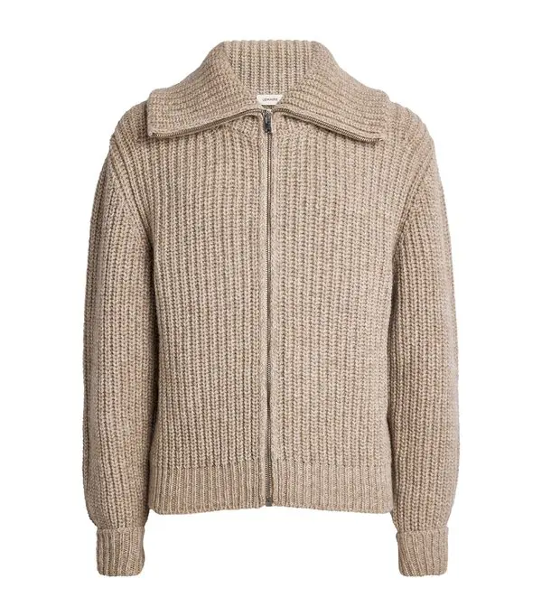 LEMAIRE Alpaca-yak Zip-up Cardigan