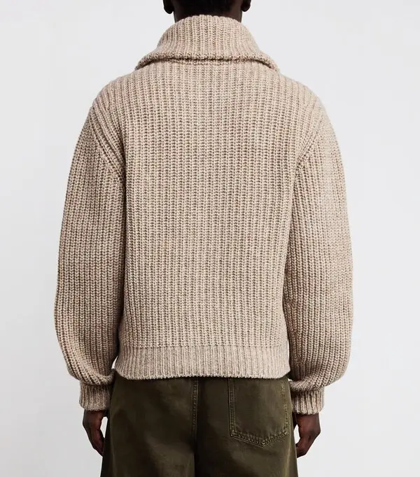 LEMAIRE Alpaca-yak Zip-up Cardigan