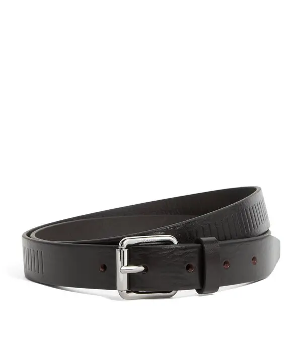 LEMAIRE Leather Rail Belt - Brown