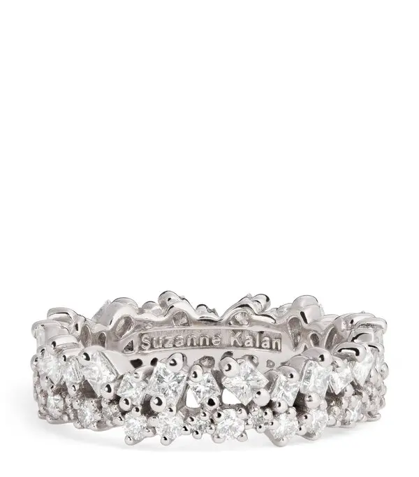 SUZANNE KALAN Gold And Diamond Princess Eternity Ring - White