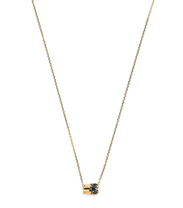 SUZANNE KALAN Infinite Sapphire Pendant Necklace - Gold