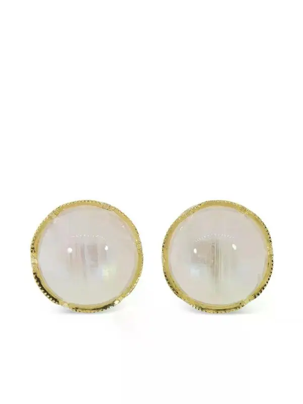 Irene Neuwirth 18k Yellow Moonstone Stud Earrings - Gold