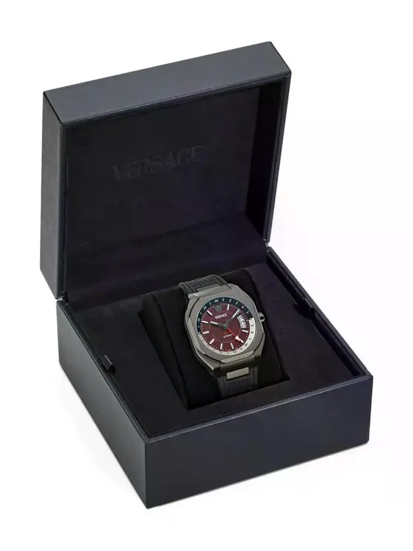 Versace Steel Gmt Octagonal 48mm Watch