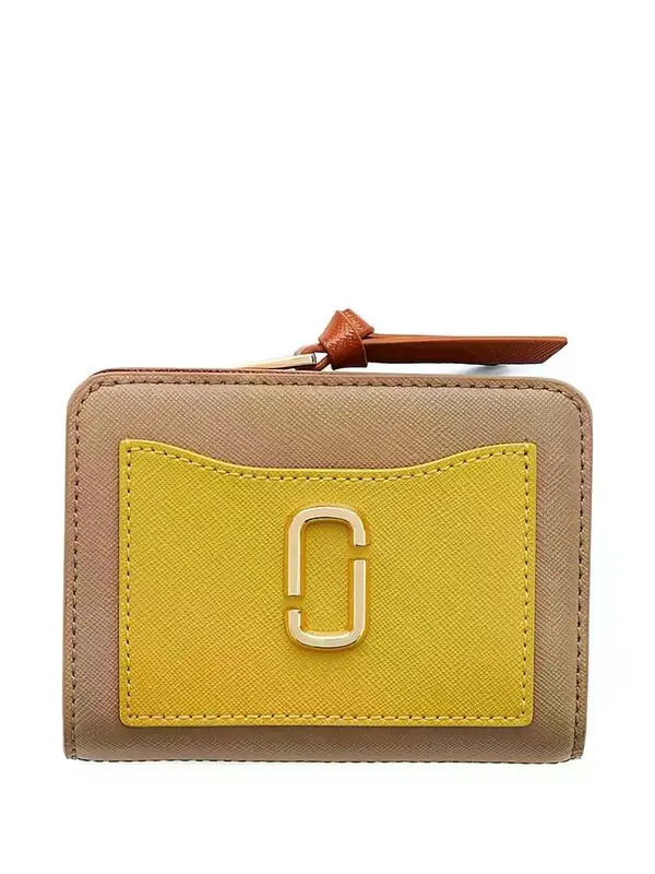 Marc Jacobs Zip-fastening Logo-compact Wallet - Neutrals
