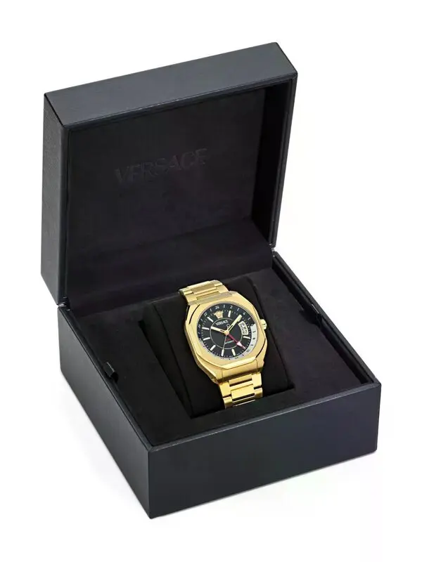 Versace 48mm Gmt Automatic Watch - Black