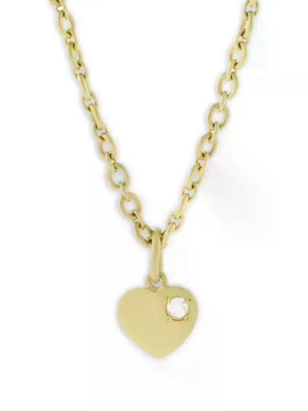 Irene Neuwirth 18kt Yellow Heart Diamond Necklace - Gold