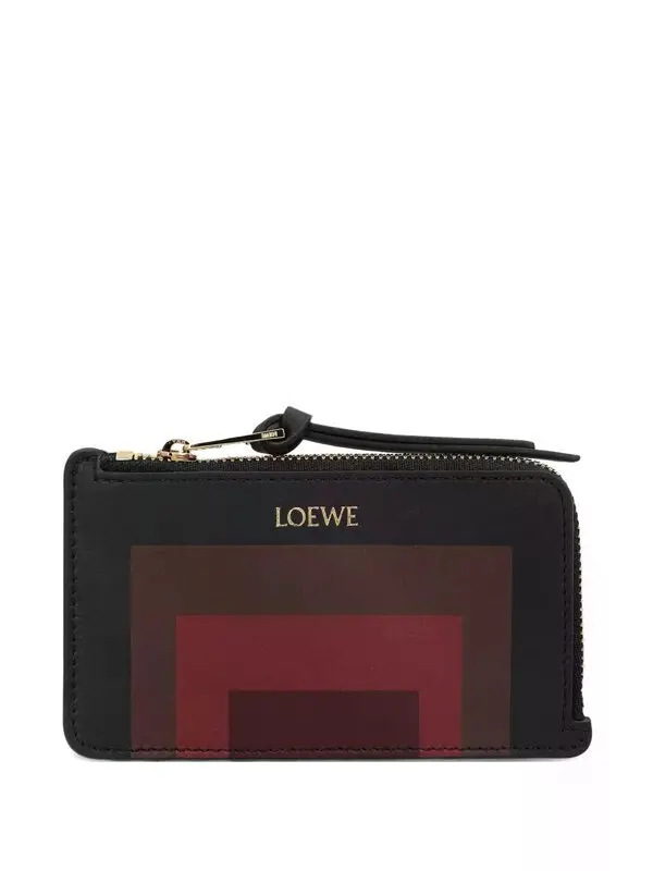 Loewe X Albers Geometric-pattern Zip Wallet - Black