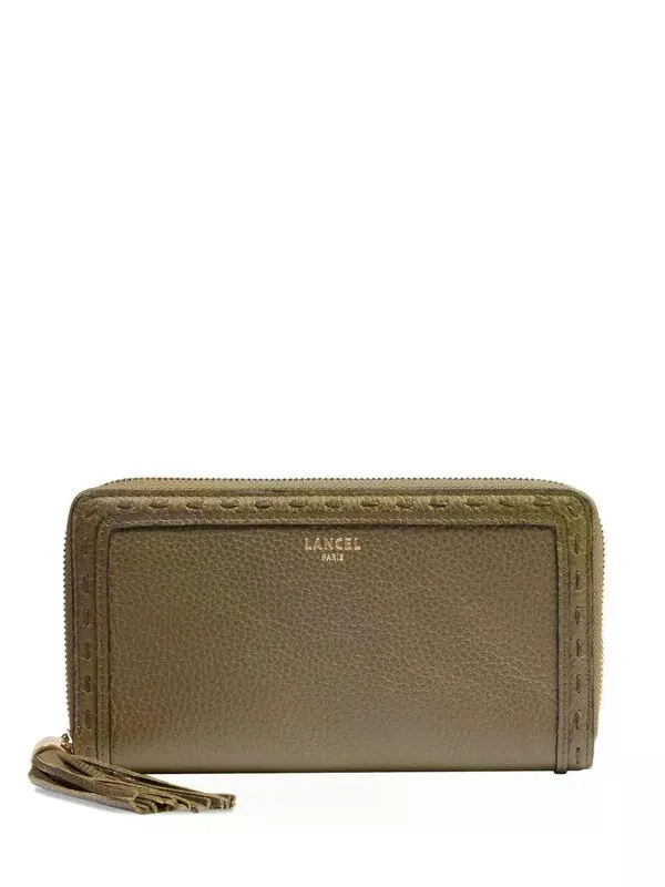 LANCEL Tassel Zip-around Wallet - Green