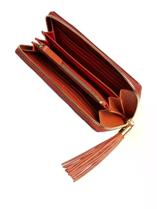 LANCEL Tassel Zip-around Wallet