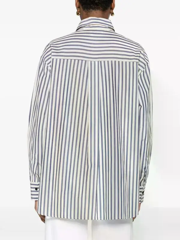 FORTE_FORTE Striped Long-sleeve Shirt