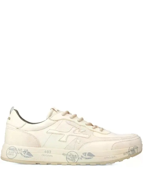 Premiata Nous 7733 Logo-stamped Leather Sneakers