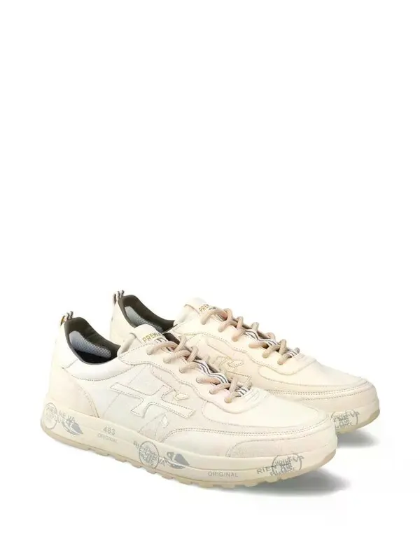 Premiata Nous 7733 Logo-stamped Leather Sneakers