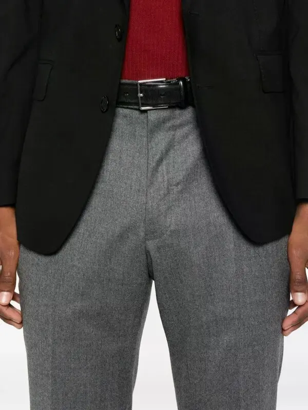 Zegna Wool Tailored Trousers - Grey