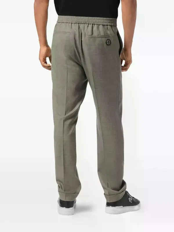 Philipp Plein Elasticated-waistband Cuffed Trousers