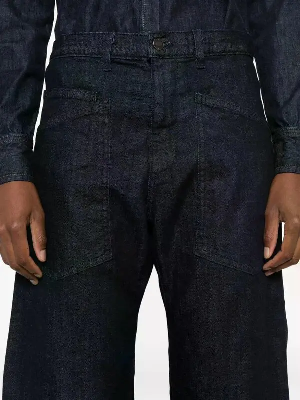 NILI LOTAN Shon Double-pocket Jeans - Blue