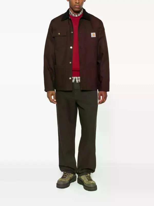 Carhartt Work In Progress Corduroy-collar Button Jacket - Brown
