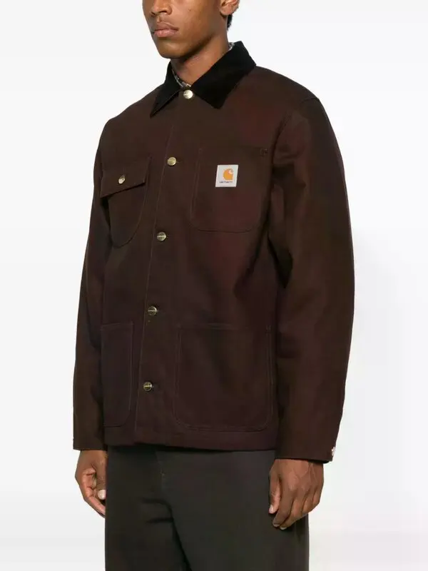 Carhartt Work In Progress Corduroy-collar Button Jacket - Brown
