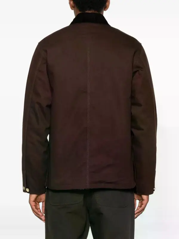 Carhartt Work In Progress Corduroy-collar Button Jacket - Brown