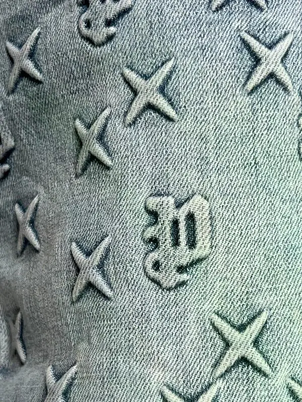 PURPLE BRAND Embossed Flared Jeans