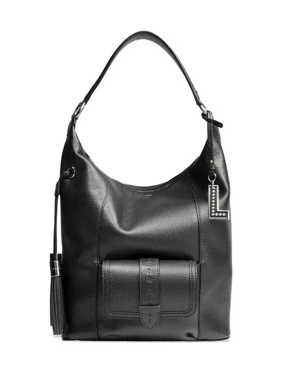 LANCEL Premier Flirt Leather Shoulder Bag - Black