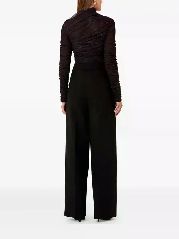NICHOLAS Joey" Snake-print Ruched Top