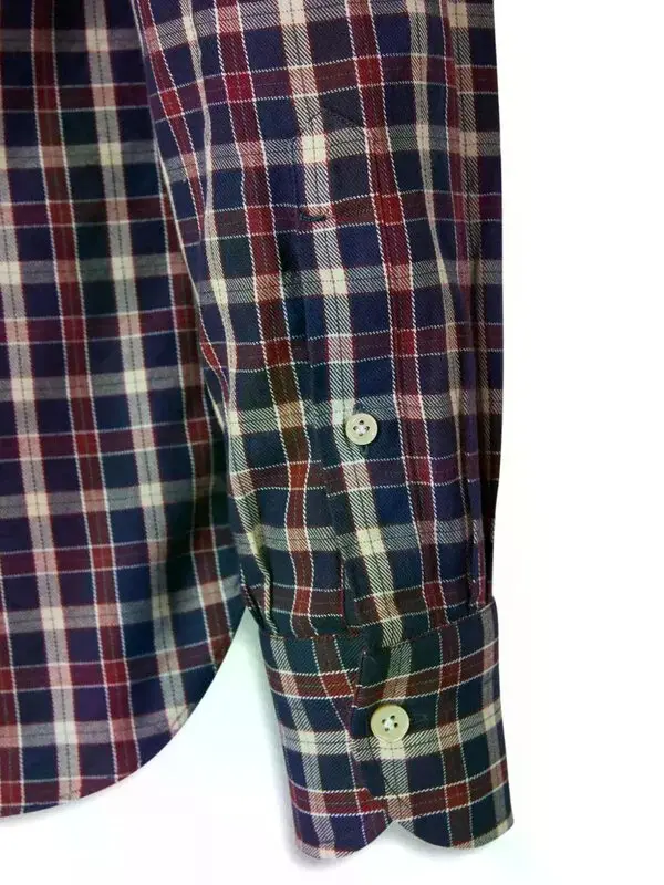 LUIGI BORRELLI Checked Button-down Shirt
