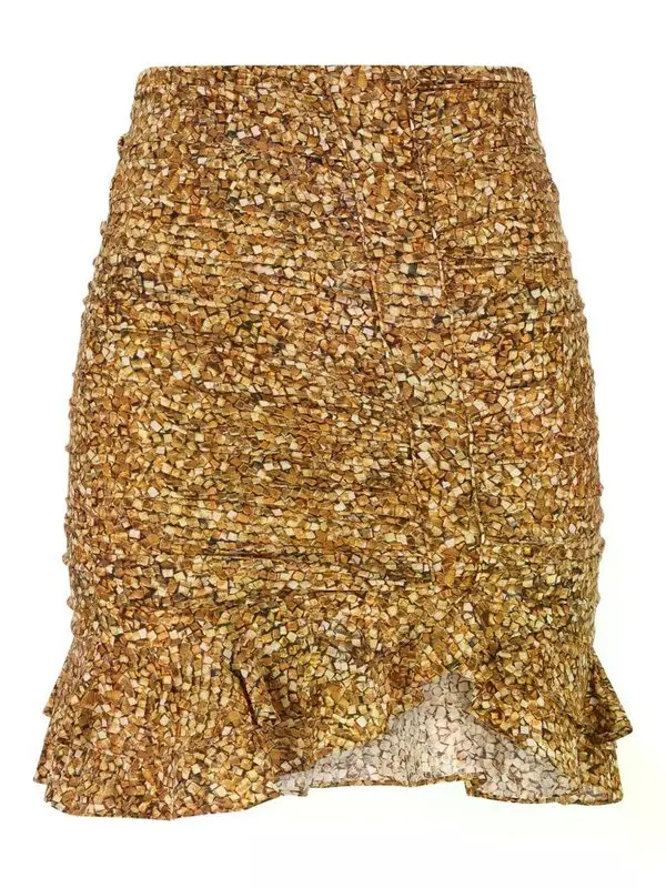 Isabel Marant Mosaic Ruffled Skirt