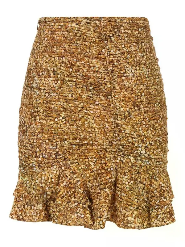 Isabel Marant Mosaic Ruffled Skirt
