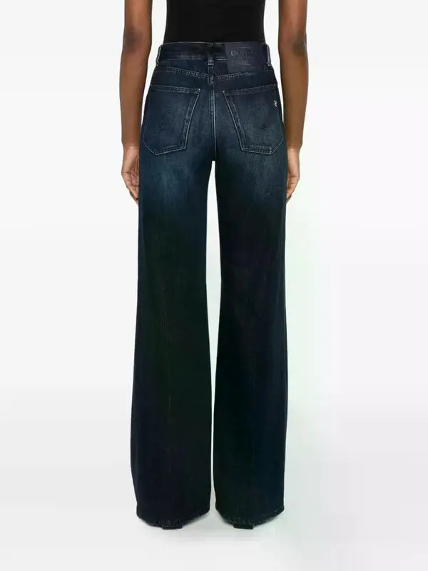 DONDUP Five-pocket High-rise Jeans - Blue