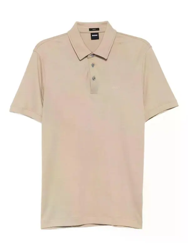 BOSS Logo-emed Polo Shirt - Neutrals