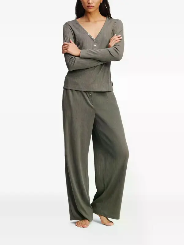 Karl Lagerfeld K Essential Ribbed Pajama Set