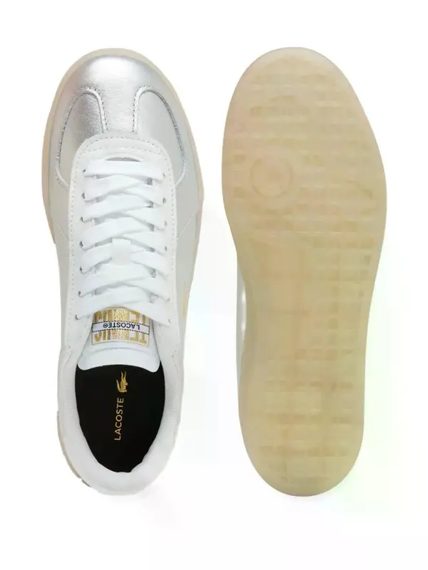 Lacoste Metallic Leather Sneakers - Grey