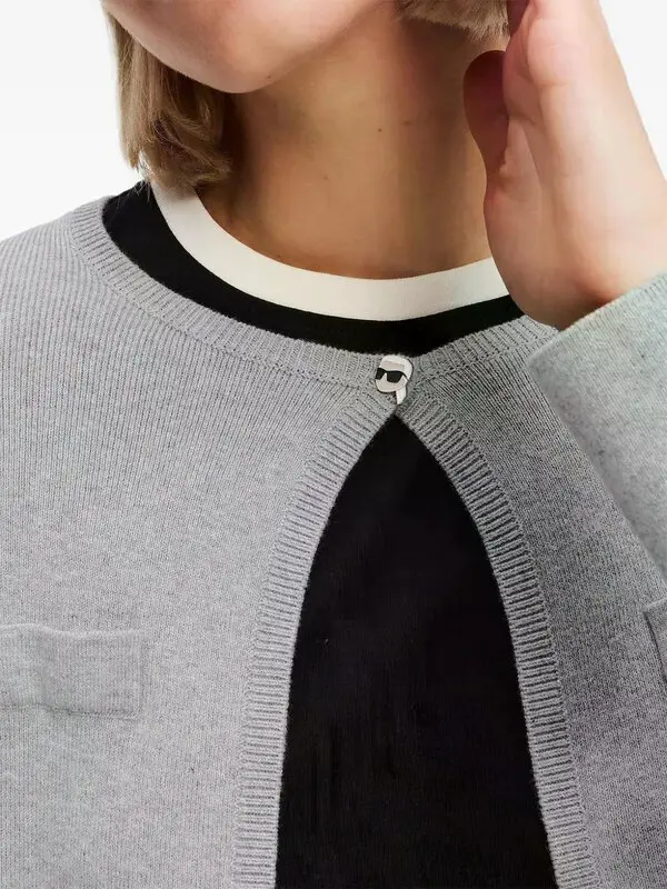 Karl Lagerfeld Ikon Cropped Cardigan