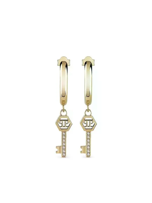 Philipp Plein Valentine Key-detail Earrings - Gold
