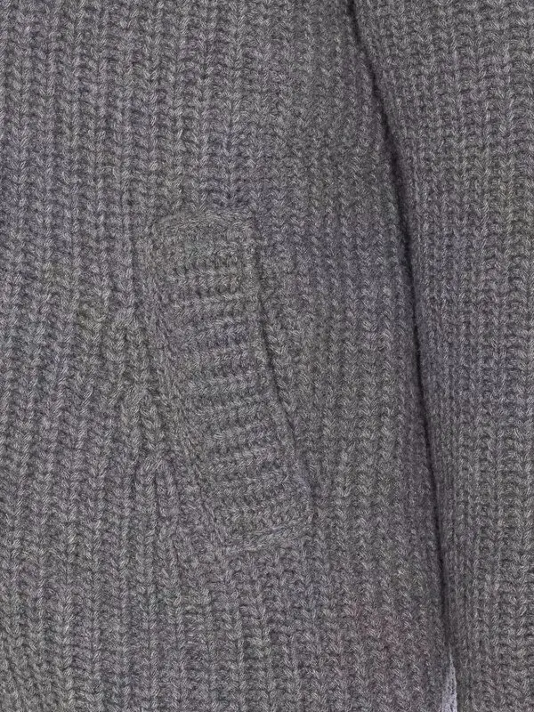 Herno Hooded Knit Jacket - Grey